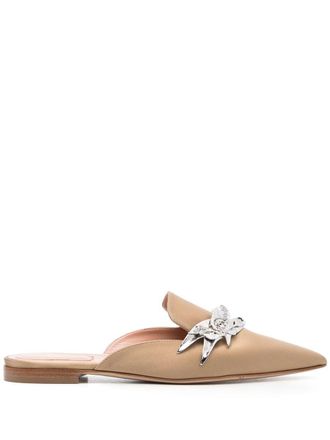 Alberta Ferretti mules &agrave; bout pointu - Tons neutres