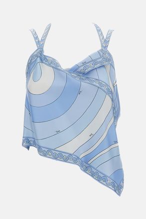 Emilio Pucci Foulard-top Mit Iris-print