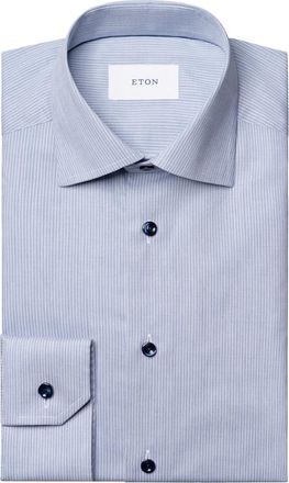 Eton Gestreiftes mit Lyocell und Kentkragen, Contemporary Fit in