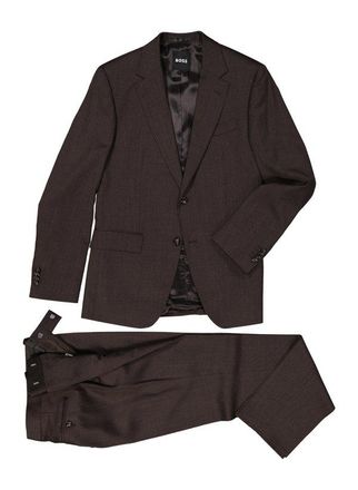 HUGO BOSS Herren Anzug braun Slim Fit