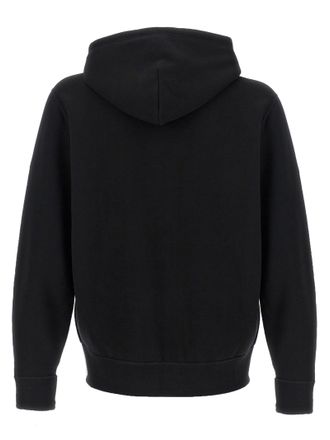 Polo Ralph Lauren Logo-Embroidered Cotton Hoodie - Black