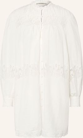 AllSaints Allsaints Kleid Talisa Mit Spitze Und R&uuml;schen weiss