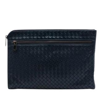 Bottega Veneta Pre-owned Gewebte Nappa Clutch - - Pre-owned - Damen - Blau - ONE SIZE