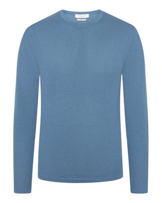 Daniele Fiesoli Leichter Pullover aus Baumwolle mit Reiskornstrick in