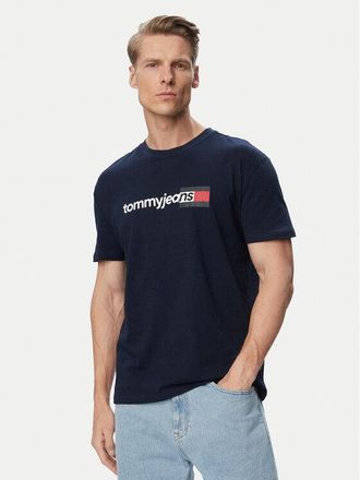 Tommy Jeans T-Shirt Entry Dna DM0DM23406 Dunkelblau Regular Fit