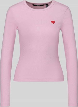 Vero Moda Langarmshirt mit kleinem Herz-Detail
