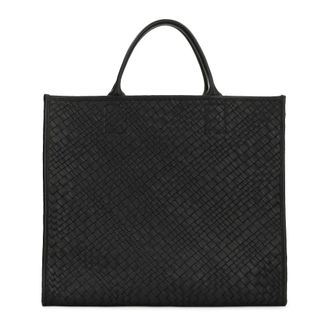 Kazar Femme, Sacs, Noir, Taille: ONE Size Sac &agrave; main en cuir entrelac&eacute; avec insert amovible