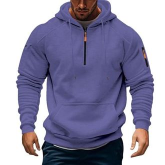 Generic Sweat &agrave; capuche pour homme, sweat &agrave; capuche surdimensionn&eacute;, veste &agrave; capuche, pull &agrave; manches longues, veste chaude &agrave; capuche doubl&eacute;e, veste dhiver &agrave; ca