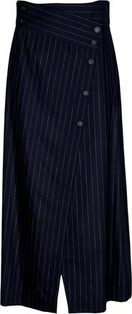 Erika Cavallini Semi Couture Femme, Jupes, Bleu, Taille: 34 FR Wrap Skirt