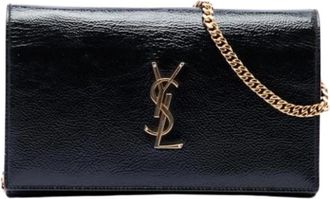 Saint Laurent Pre-owned Kate Wallet on Chain - Femme - Pre-owned - Noir - Taille: ONE Size