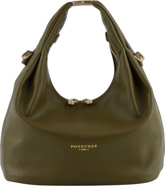 Pourchet Femme, Sacs, Vert, Taille: ONE Size Arche Shoulder Bag