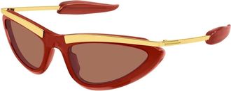 Bottega Veneta Lunettes de soleil oeil-de-chat - Femme - Accessoires - Rouge - Taille: 58 MM