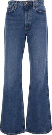 A Gold E Femme, Jeans, Bleu, Taille: W25 Jean Large Cinq Poches Effet D&eacute;lav&eacute;
