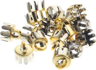 BESTONZON Hemobllo 10 St&uuml;ck Kunststoff Kugelanh&auml;nger Endkappen Dekorative Weihnachtskugel Abdeckungen Selbstgemacht Schmuckzubeh&ouml;r Langlebig Leicht mit Loch f&uuml;r