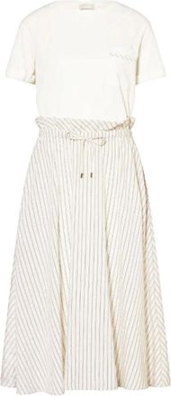 Liu Jo Femme, Robes, Blanc, Taille: 38 FR Abito TS Nav