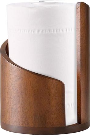 Generico Papierrollenhalter - Serviettenspender | freistehender K&uuml;chenrollenhalter mit Holzsockel, f&uuml;r K&uuml;che, Esstisch, Kabinett, zu Hause