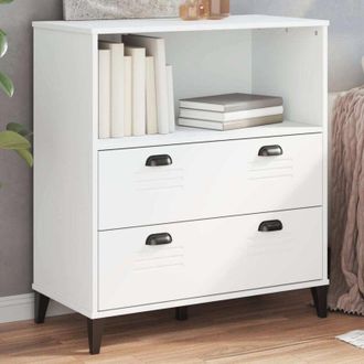 vidaXL Biblioth&egrave;que viken blanc 80x40x90 cm bois ding&eacute;nierie Vidaxl