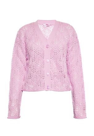 Mymo Strickjacke Damen Rosa