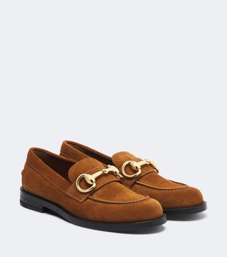 Gucci Mocassins Boulevard Horsebit en daim