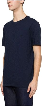 Dondup Homme, Tops, Bleu, Taille: L Crew Neck Short Sleeve T-Shirt