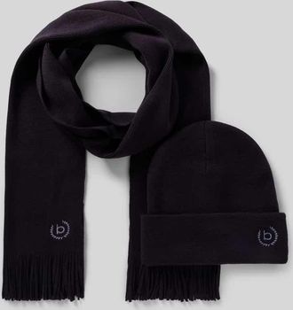 Bugatti Set aus Schal und M&uuml;tze mit Geschenkbox