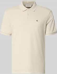 Calvin Klein Jeans Straight Fit Poloshirt mit Label-Stitching