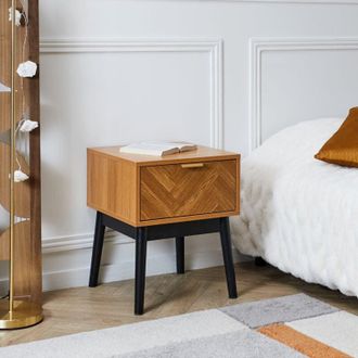 The Home Deco Factory The Home Deco Factory - Table de chevet Felix Marron Home Deco Factory