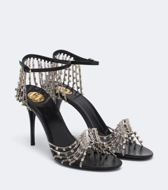 Saint Laurent Sandales Babylone en cuir &agrave; ornements