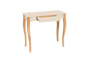 RAGABA Ragaba LILLO Kleiner Schreibtisch Beistelltisch mit Schublade - Einfache Montage - 85 cm Breit - FSC Zertifiziert Holz Beine