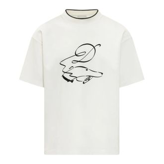 Dr&ocirc;le de Monsieur Dandy Dog T-Shirt - - Tops - Herren - Wei&szlig; - S