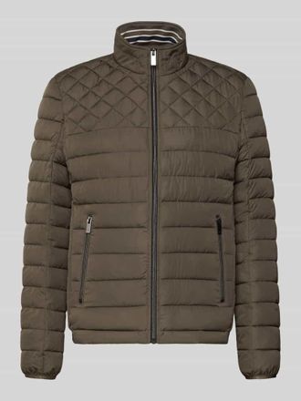Christian Berg Slim Fit Steppjacke mit gef&uuml;ttertem Kragen