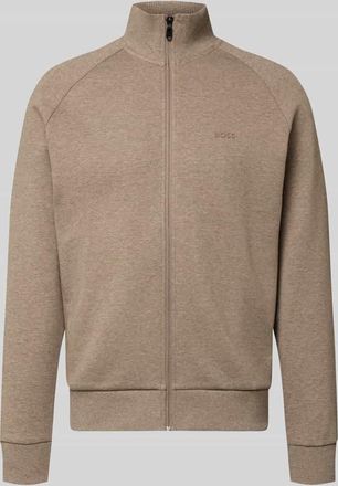 HUGO BOSS Sweatjacke mit Logo-Pr&auml;gung