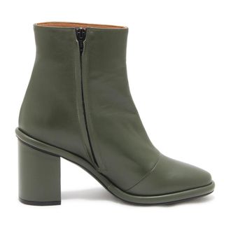 Roberto Festa Milano Gr&uuml;ne Leder-Stiefeletten 8 cm Absatz - - Shoes - Damen - Gr&uuml;n - 36 EU