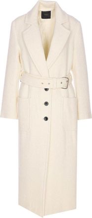 Pinko Manteau Long - Blanc