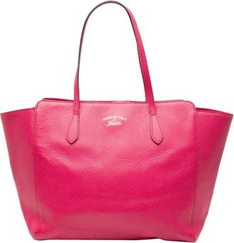 Gucci 2016-2025 Medium Leather Swing tote bag - Rosa
