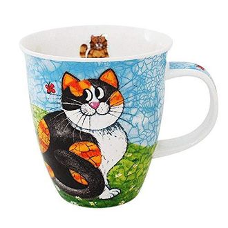 Dunoon Mug Dunoon Happy Cat : Tortoise Shell. Chat roux, mod&egrave;le Nevis
