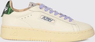 Autry Dallas Low Sneaker aus Kalbsleder mit Eins&auml;tzen in Python-Optik