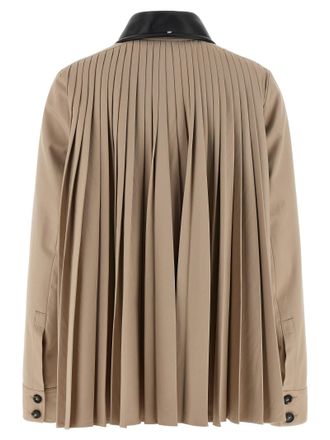 Sportmax Womens Beige Polyester Coat Clothing