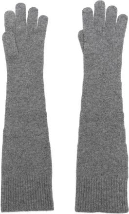 Toteme Gerippte Handschuhe - Grau