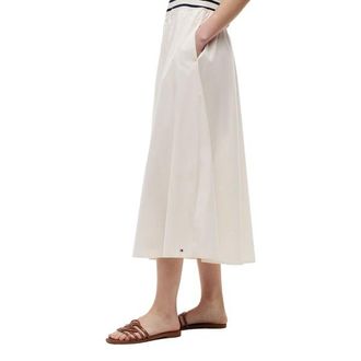 Tommy Hilfiger Robe midi ray&eacute;e en coton m&eacute;lang&eacute;