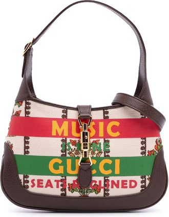 Gucci Hobo Bags - Small Canvas 100 Centennial Music Jackie 1961 Cros - Gr. unisize - in Braun - für Damen