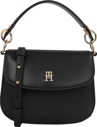 Tommy Hilfiger Damen Umhängetasche Chic Flap Crossover Klein, Schwarz (Black), Einheitsgröße