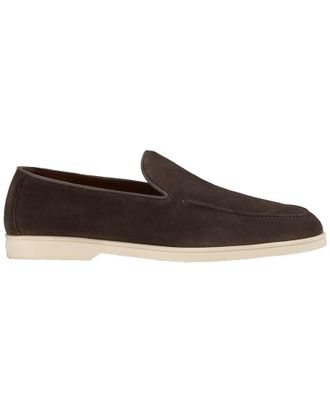 Doucal's Leichte Slipper Newman aus Veloursleder mit Sneaker-Sohle in