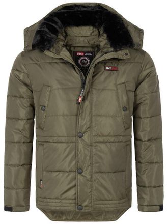 Rock Creek Winterjacke Herren Jacke mit Kunstfellkragen H-393