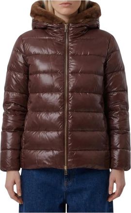 Herno Doudoune matelass&eacute;e &agrave; capuche - Femme - Vestes - Brun - Taille: 38 FR