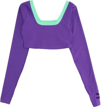 Puma Langarm-Oberteil mit quadratischem Ausschnitt - - Sport - Damen - Lila - M