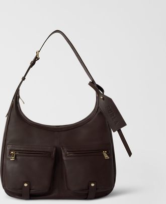 Furla Lynette Schultertasche L Cioccolato Braun Atelier Kalbsglattleder Damen