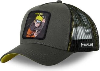 Capslab Casquette Homme & Femme Naruto Shippuden, Casquette Trucker Naruto Uzumaki, Ajustable et Authentique