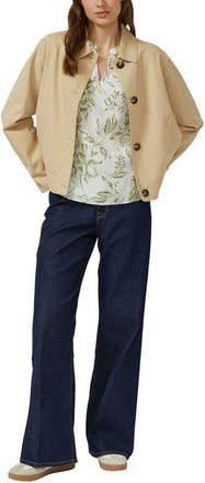 s.Oliver Druckbluse 3/4-Arm-Bluse mit Splitneck