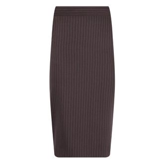Elisabetta Franchi Figurbetonter Midirock - - Skirts - Damen - Braun - S